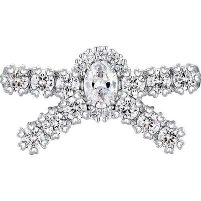 YVMIN尤目满镶宝石蝴蝶结耳钉