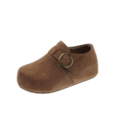 厚底内增高勃肯鞋鞋子女2025新款加绒毛毛豆豆鞋冬季百搭棉鞋毛绒