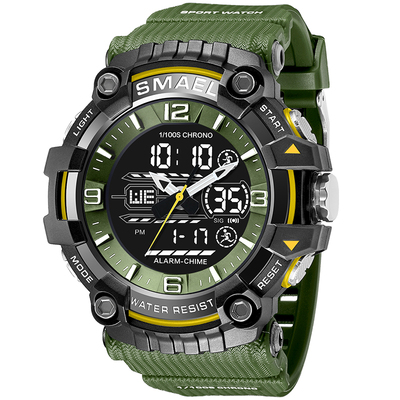 斯麦尔运动大表盘高中生防水手表