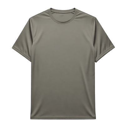 100％桑蚕丝男真丝圆领衫大码T恤