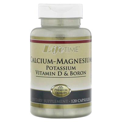 LifeTime Vitamins,钙 - 镁、钾、维生素 D 和硼，120 粒胶囊