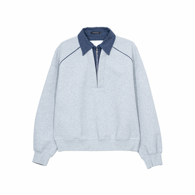 Hualun男款无帽衬衫领假两件