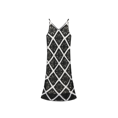 aVVeNN几何拼接手勾风格连衣裙