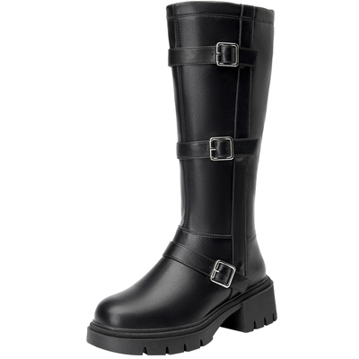 大东女靴长筒靴厚底骑士英伦牛仔