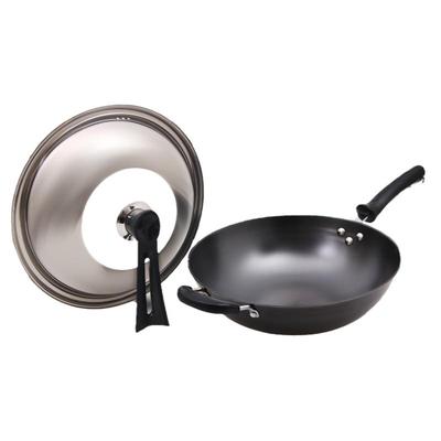 华邦炒锅铸铁锅真不锈燃气电磁炉