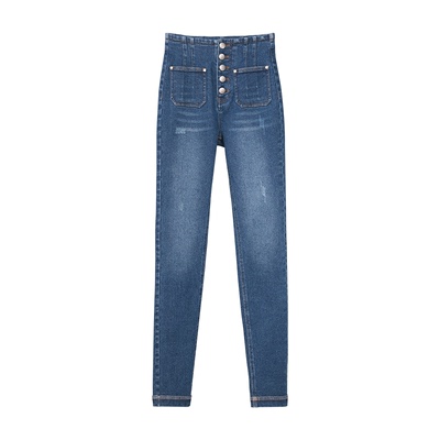 NancyCavally赛洛纺小脚牛仔神裤