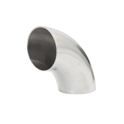 卫生级内外抛光亮面90度弯头