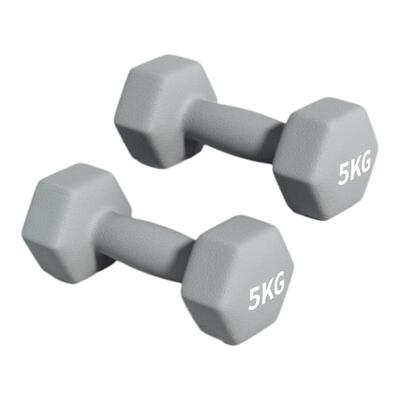 哑铃男士健身家用实心浸塑铸铁