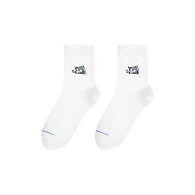 vlmn防臭通用纯棉抗菌中筒袜棉袜