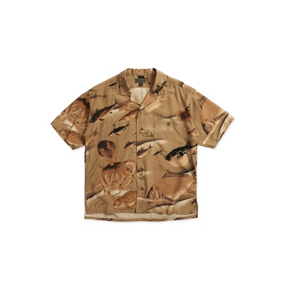 Nigel Cabourn 春夏新品ALOHA SHIRT夏威夷衬衫男RADIANCE-Blue