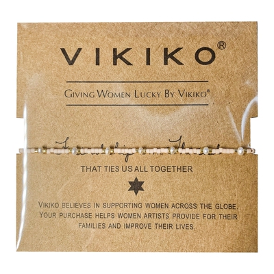 VIKIKO【藕粉】串珠手作饰品可爱极细小仙女手链闺蜜同款首饰