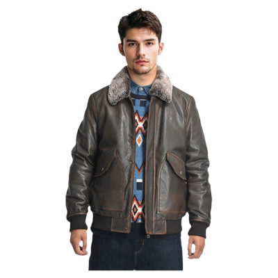 男装外套MCS夹羽绒皮衣克