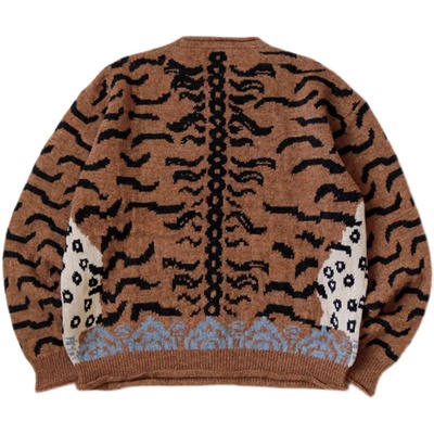 KAPITAL平田和宏虎纹长袖毛衣