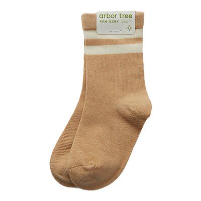 ArborTree条纹长袜有机棉春秋冬