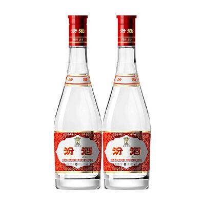 汾酒42度红盖玻汾475ml*2瓶
