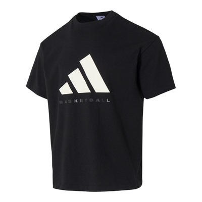 阿迪达斯男装2026春夏新款篮球运动服半袖休闲圆领短袖T恤KB7560