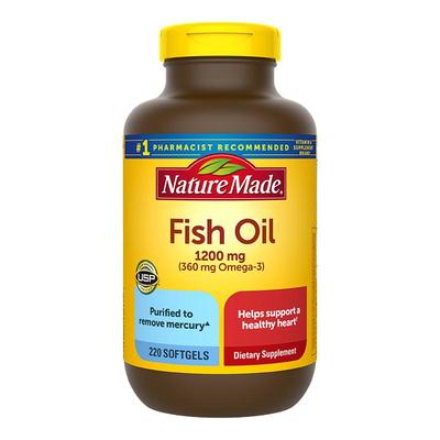 【百补】NatureMade天维美深海鱼鱼油220粒美国进口omega3软胶囊