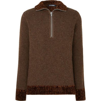 【季末折扣】Raf Simons 秋冬男宽松半拉链绵混纺毛衣