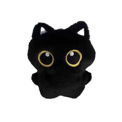羽毛球套装黑猫玩偶毛绒公仔挂件
