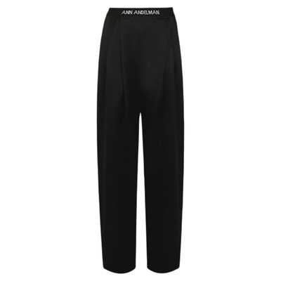ANNANDELMAN织带缎面长裤