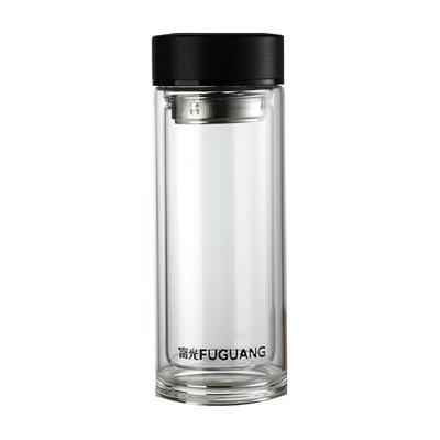 富光双层防烫玻璃杯商务男士