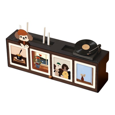 免打孔上墙路由器装饰收纳盒