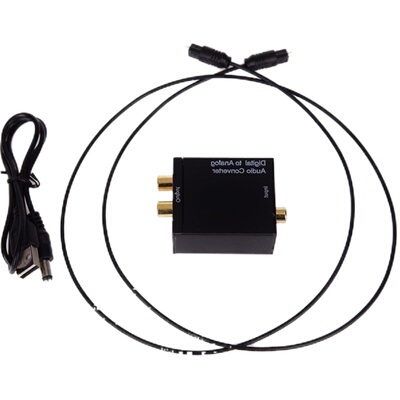 Digital to Analog Audio Converter Adapter RCA Cable
