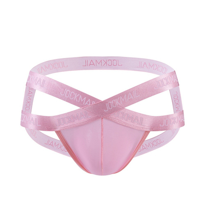 JOCKMAIL性感男士丁字裤半透冰丝比基尼速干透气U凸交叉V低腰内裤