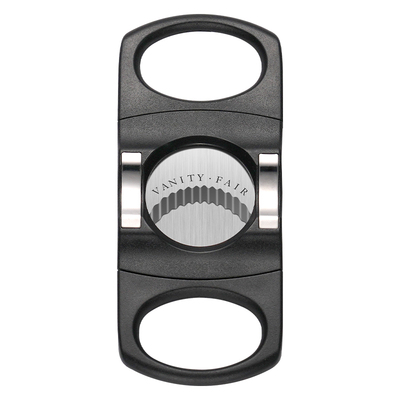 VANITY FAIR雪茄剪刀 波浪锯齿双刃不锈钢雪茄刀锋利便携烟托刀身