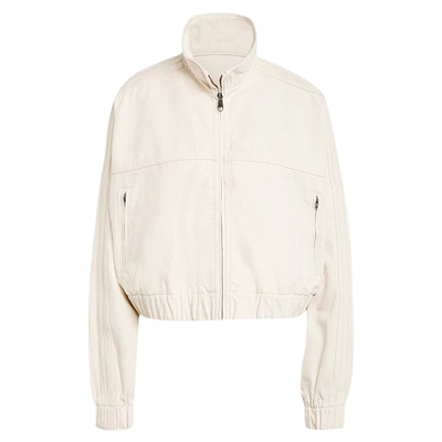 正品Adidas女子运动休闲立领夹克