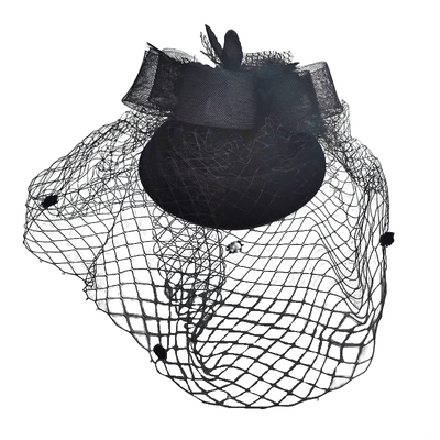 名媛千金暗夜风上海滩网纱礼帽