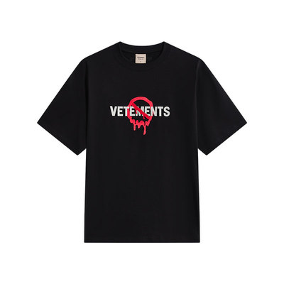 VETEMENTS男女同款印花宽松T恤