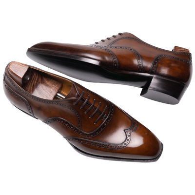 OctTenth手工固特异方头牛津鞋