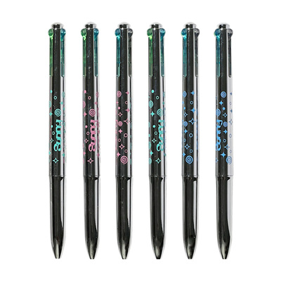 按压式刷题笔四色合一多色圆珠笔