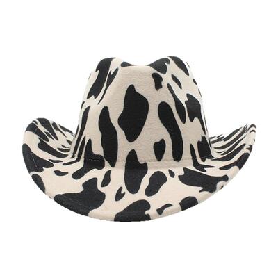 西部藏族牛仔帽加厚双面奶牛礼帽