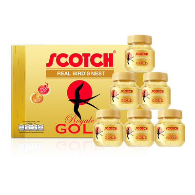Scotch士国冰糖/木糖醇即食金丝燕窝孕妇泰国燕窝40ml*6瓶/盒