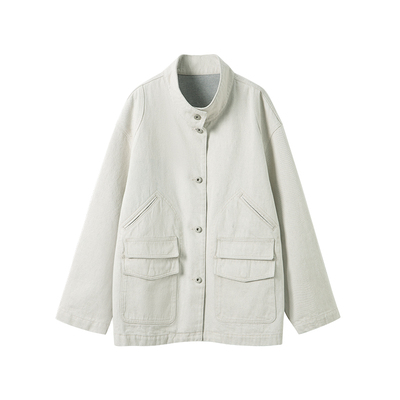 “复古调”廓形牛仔外套半身裙