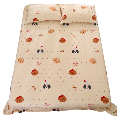 温暖柔软加厚牛奶绒床单床笠