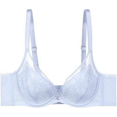 安莉芳专柜新品蕾丝收副乳防下垂女文胸大胸显小薄款内衣EB01061