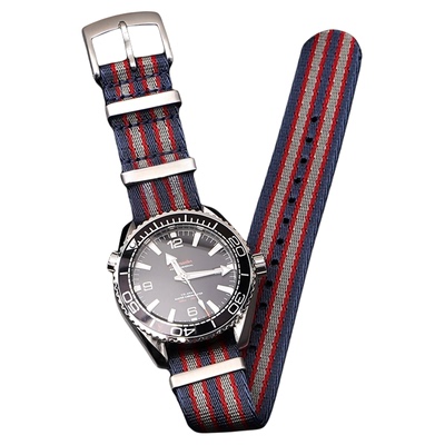 沐时尼龙编织间色手表带