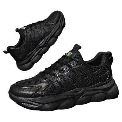 大码男鞋冬季46加宽加肥47码休闲男士48百搭潮流49全黑公务运动鞋