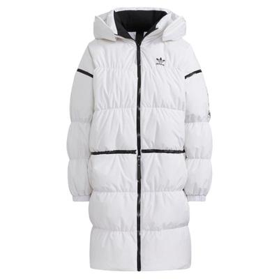 Adidas连帽中长女子保暖羽绒服