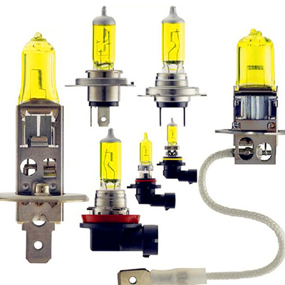 汽车灯泡前大灯雾远光H4H1黄金光