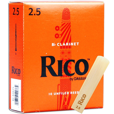 达达里奥RICO单簧管哨片瑞口黄盒橙盒黑管降b调古典流行2.5号