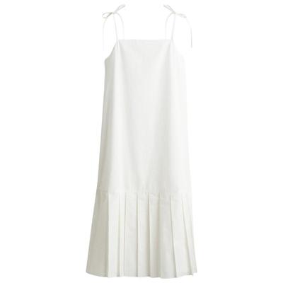 HM女装背心吊带连衣裙春季方领A字府绸吊带连身裙1296189