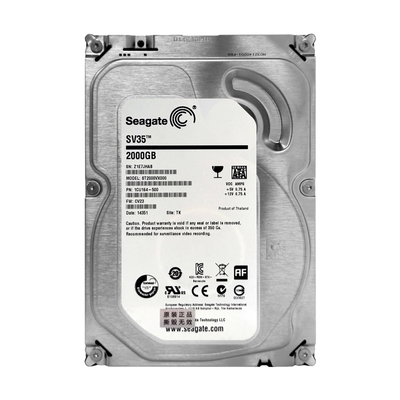Seagate/希捷 ST2000VX000监控安 2TB防录像机专用垂直盘CMR硬盘