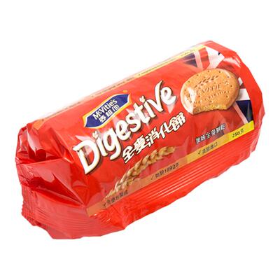英国进口Mcvities/麦维他、原味全麦消化饼 digestive 250g