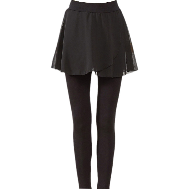 广场舞裤子女莫代尔裙裤一体舞蹈裤中腰显瘦瑜伽裤芭蕾艺考九分裤_虎窝淘