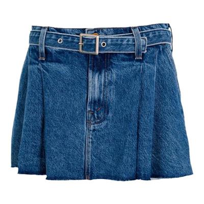 2024新款高腰显瘦牛仔半身裙