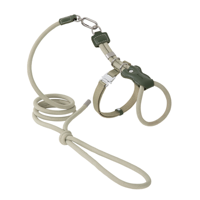 HiDREAM猫胸背带套装可调节工字形防挣脱不闷热猫咪牵引绳